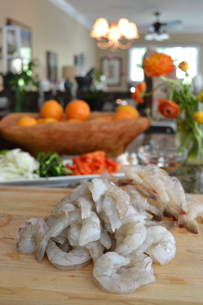 Weeknight Cooking and Spicy Shrimp Fajitas – Minced