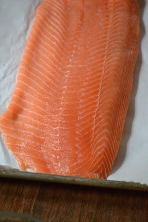 Slow-Roasted Salmon with a Dill-Yogurt Sauce – Minced